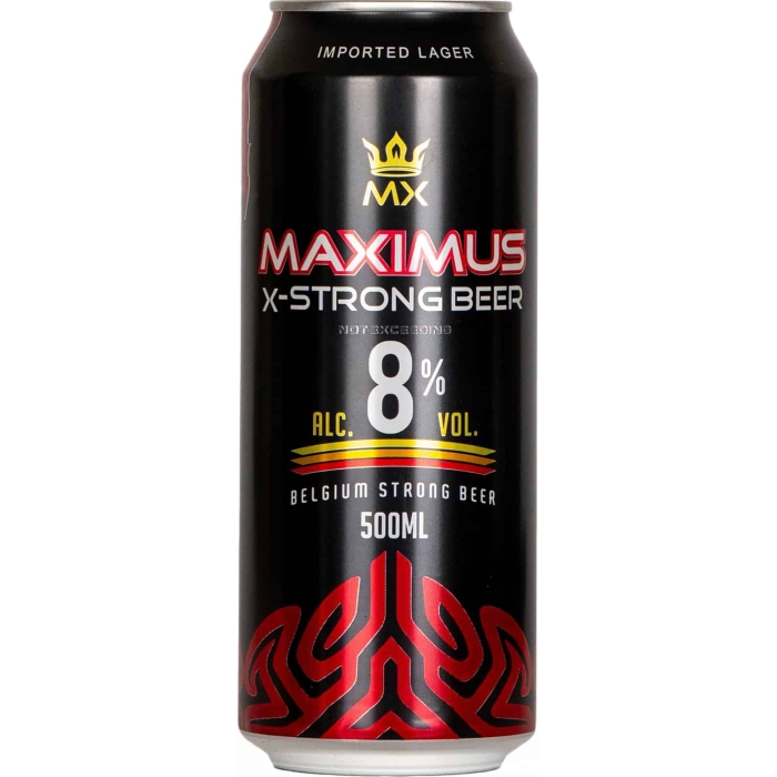 Maximus 8% X-Strong Beer Can 50cl (Case of 24Pc ) - Buy online in UAE ...