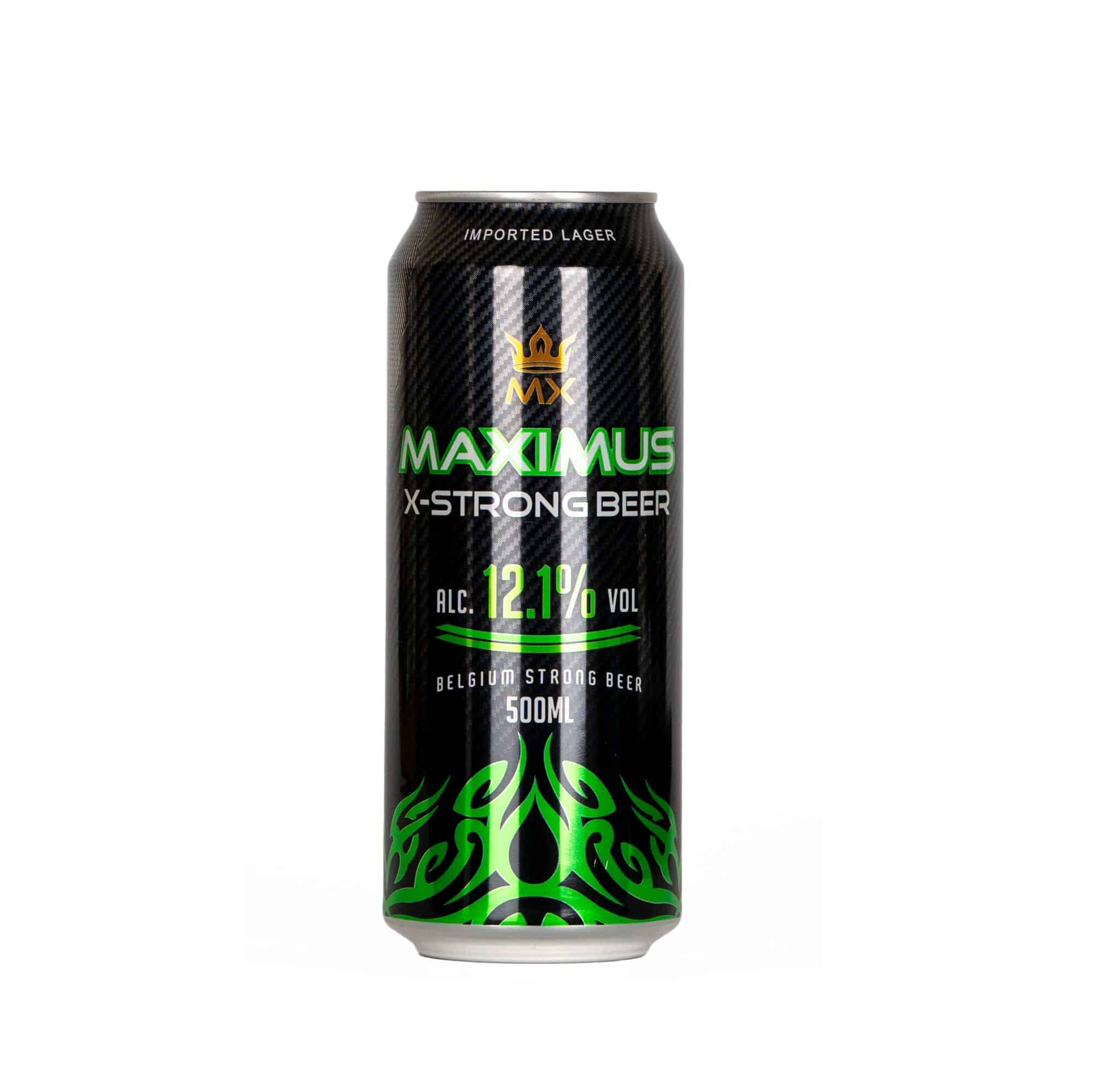 Maximus 12.1% X-Strong Beer Can 50cl (Case of 24Pc ) - SUPER CELLAR